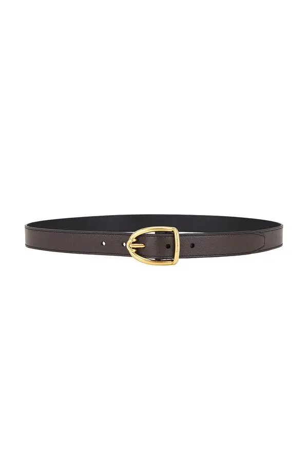 TOM FORD 23mm Angled Buckle Belt - Chocolate