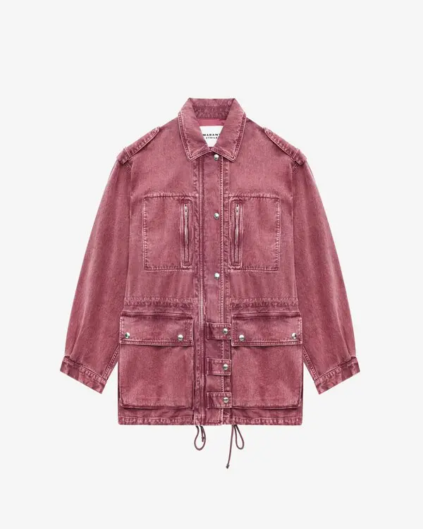 MARANT ETOILE Joanna Denim Jacket - Raspberry