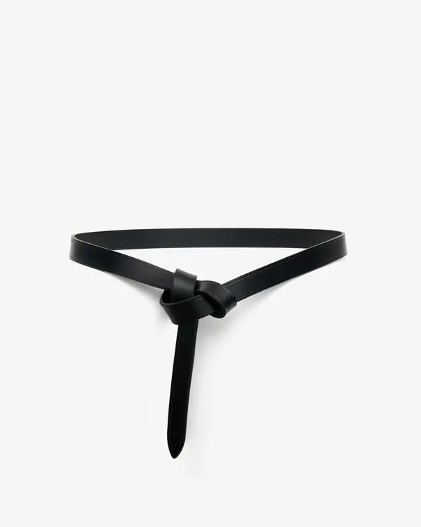 Isabel Marant Kirka Bow Belt - Black