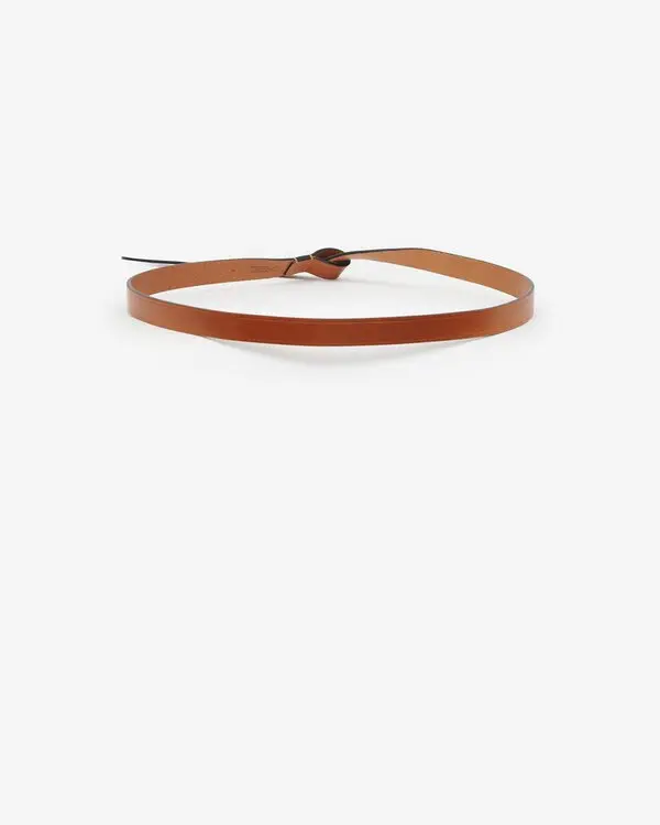 Isabel Marant Étoile Kirka Calfskin Leather Belt - Natural