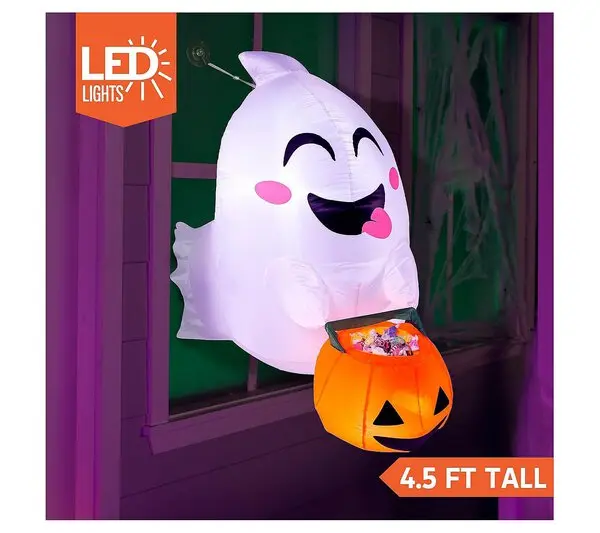 SYNCFUN 4.5 Fthalloween Inflatable Flying Ghost