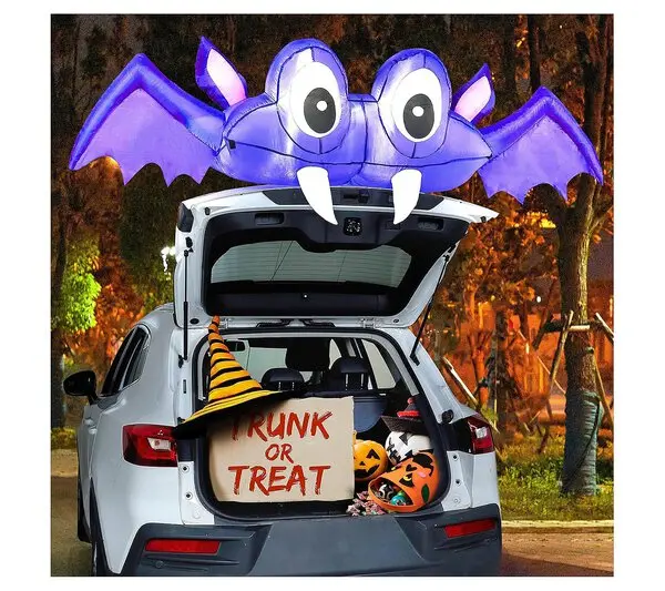 SYNCFUN Halloween Inflatable Bat Car Trunk Deco R - One-color