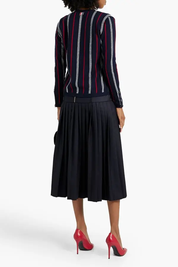 Thom Browne Striped Cashmere Cardigan