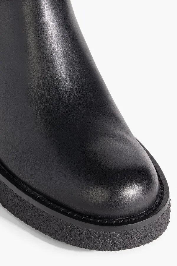 STUART WEITZMAN Mountain Buckle Leather Ankle Boots