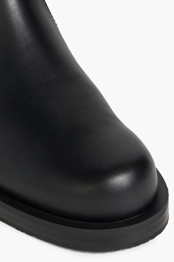 STUART WEITZMAN Maverick Buckled Leather Ankle Boots