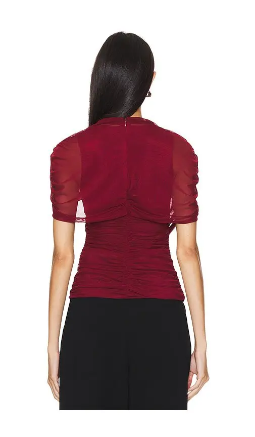Amanda Uprichard X Revolve Evianna Top - Wine