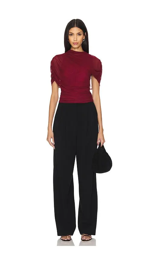 Amanda Uprichard X Revolve Evianna Top - Wine