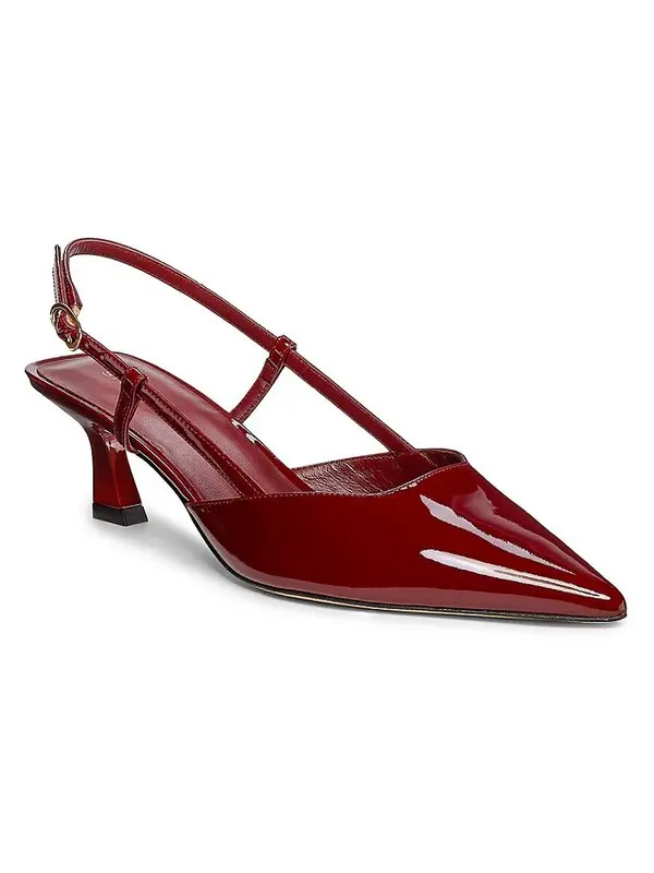 STUART WEITZMAN Vinnie 50mm Patent Leather Pumps - Rosewood