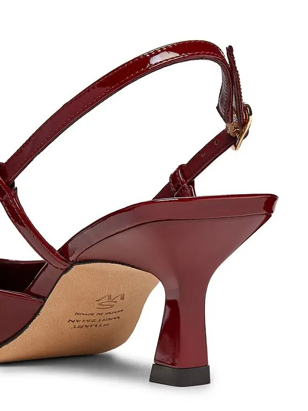 STUART WEITZMAN Vinnie 50mm Patent Leather Pumps - Rosewood