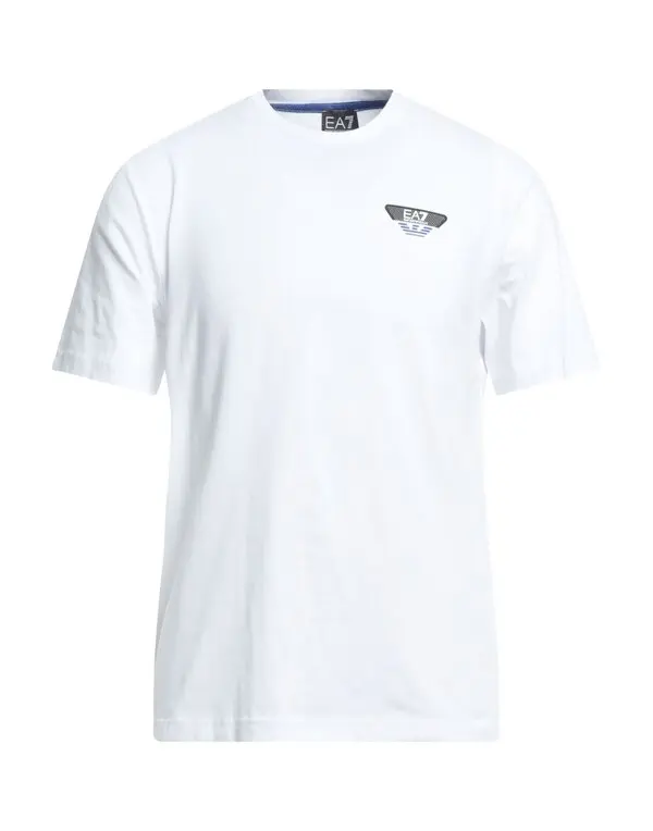 EA7 T-shirt Size Cotton, Elastane - White