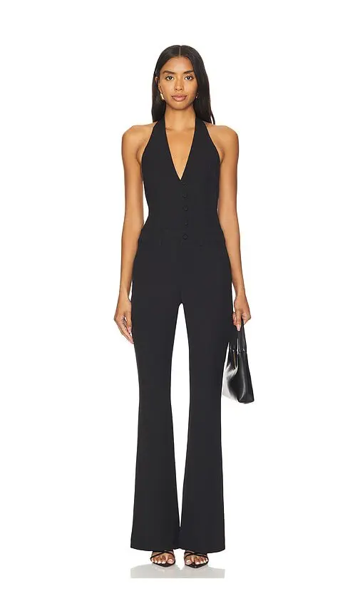 Superdown Johnalyn Low Back Jumpsuit - Black
