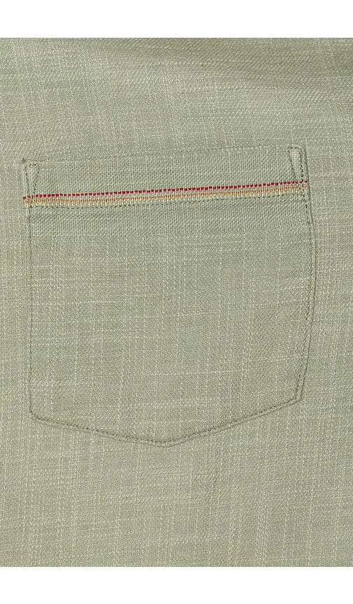 Marine Layer Classic Stretch Selvage Shirt In Green