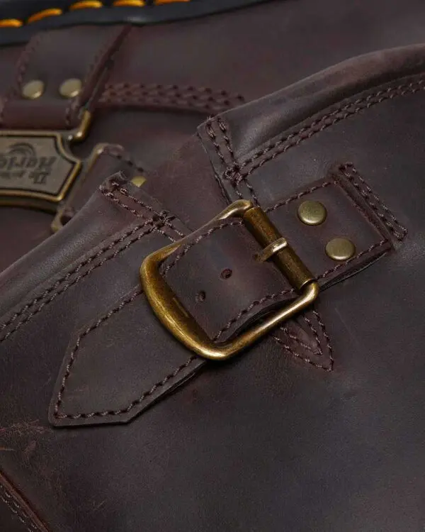 Dr. Martens Anistone Hi Leather Biker Boots - Brown