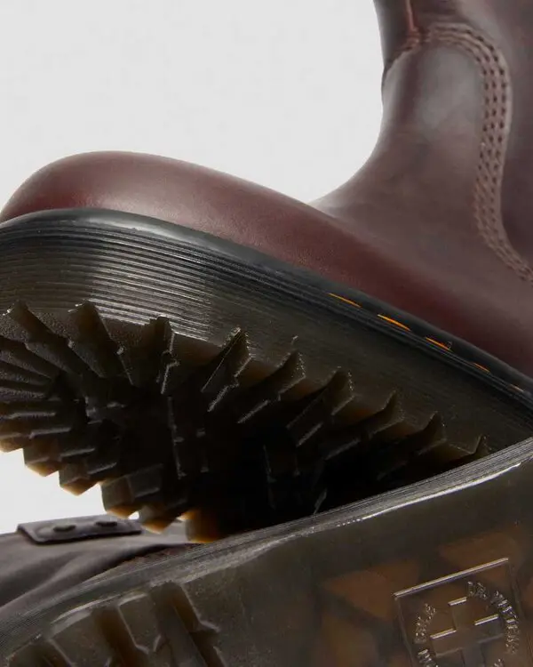 Dr. Martens Anistone Lo Leather Biker Boots In Brown - 47% Off