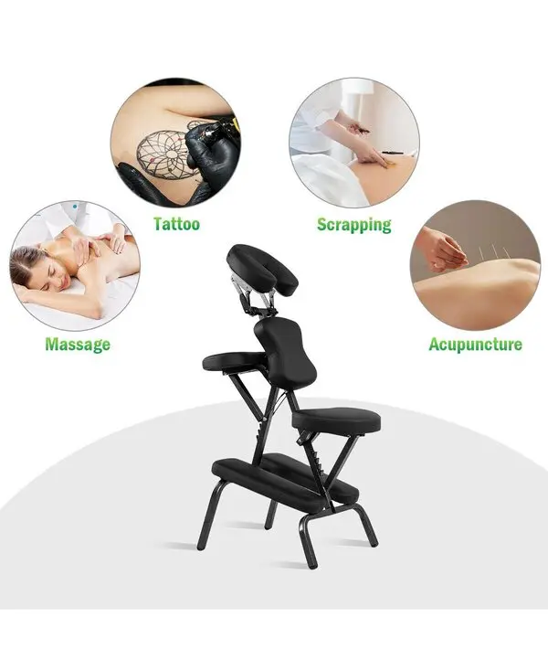 SKONYON Pu Leather Pad Travel Massage Chair