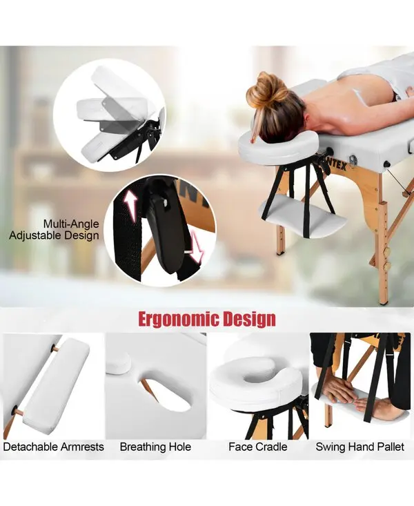 SKONYON 3-fold Portable Massage Table