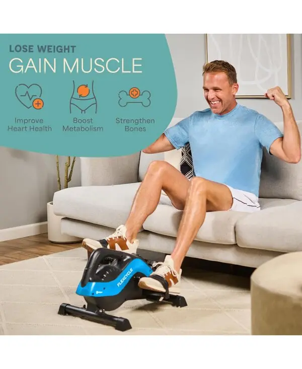 LIFEPRO Under Desk Bike Pedal Exerciser With Resistance Bands