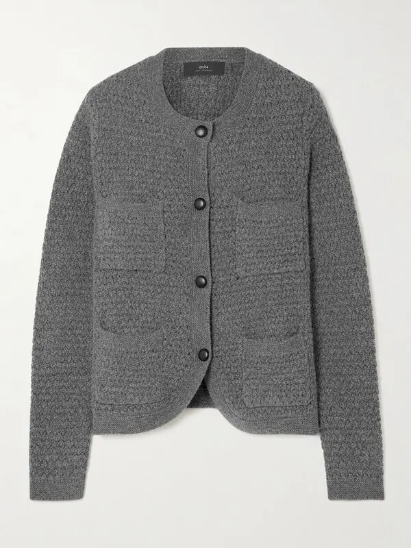 Arch4 Crocheted Cashmere Cardigan - Gray