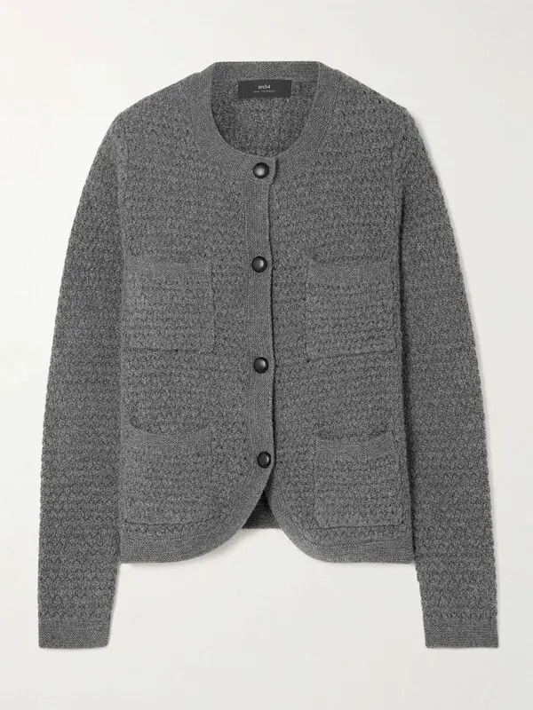 Arch4 Crocheted Cashmere Cardigan - Gray