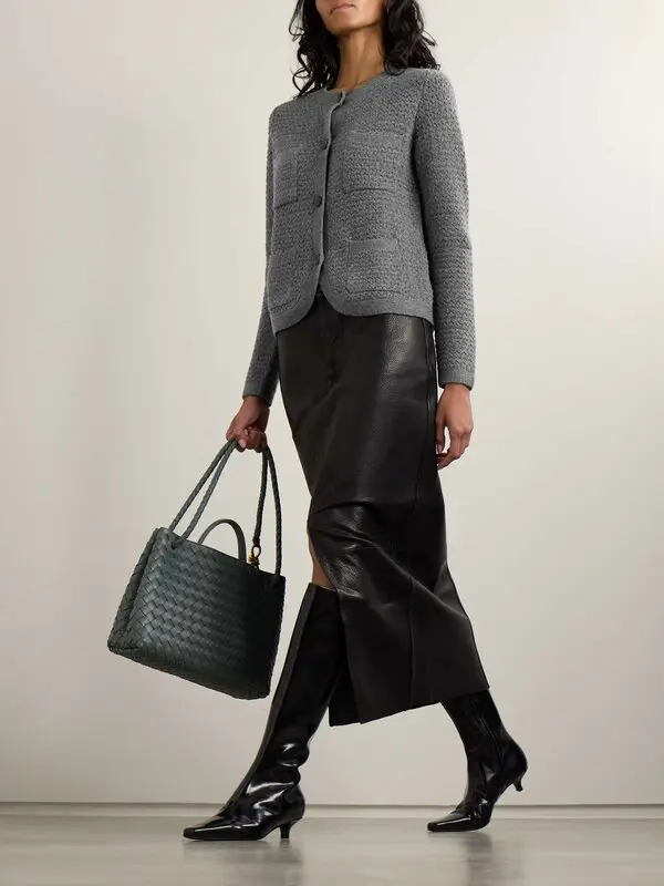 Arch4 Crocheted Cashmere Cardigan - Gray