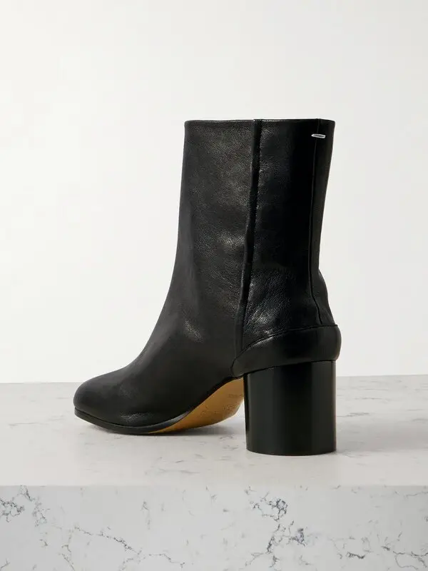 MAISON MARGIELA Tabi Split-toe Leather Ankle Boots - Black