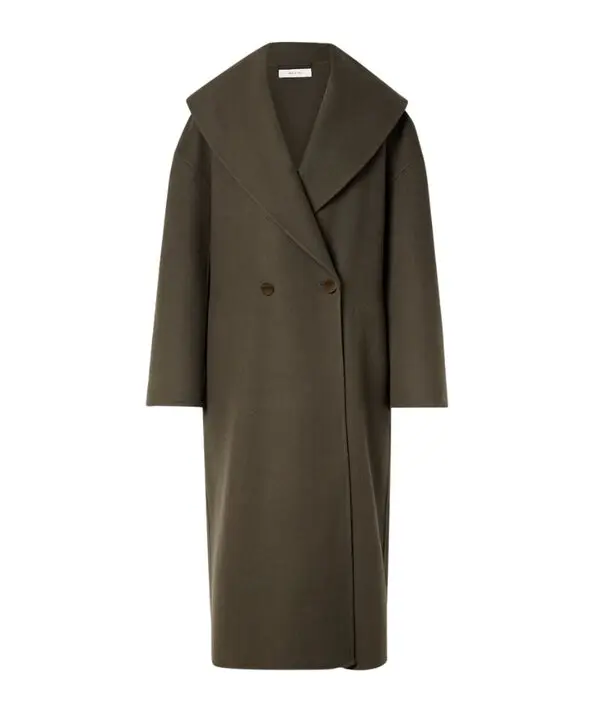 FFORME Carlson Double-breasted Wool Coat - Green