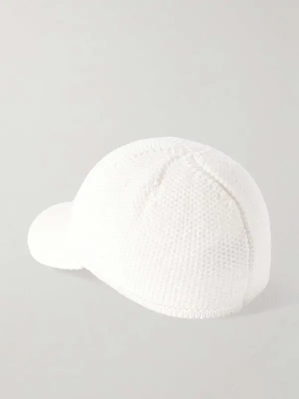 Brunello Cucinelli Appliquéd Waffle-knit Wool Baseball Cap