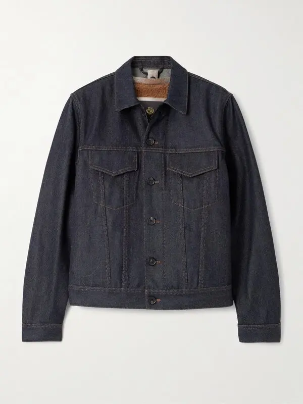 Loro Piana Kea Cotton And Cashmere-blend Denim Jacket