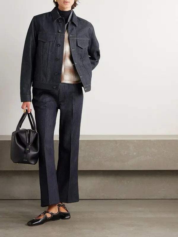 Loro Piana Kea Cotton And Cashmere-blend Denim Jacket