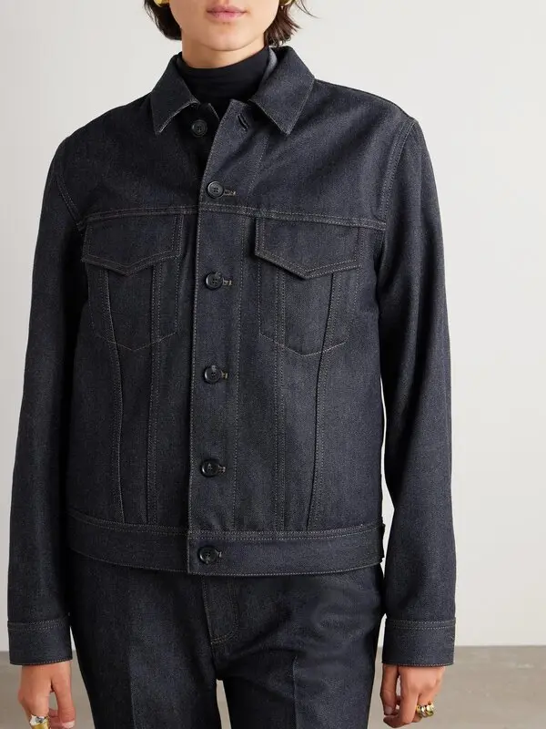 Loro Piana Kea Cotton And Cashmere-blend Denim Jacket