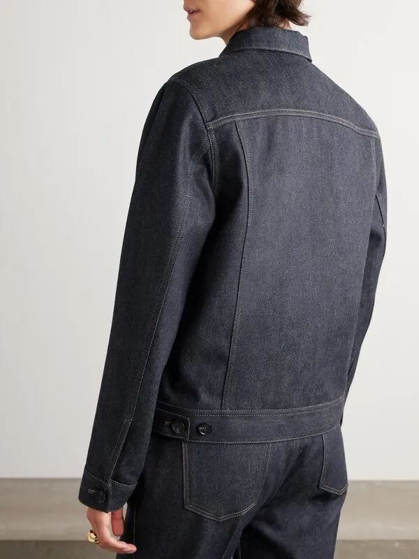 Loro Piana Kea Cotton And Cashmere-blend Denim Jacket