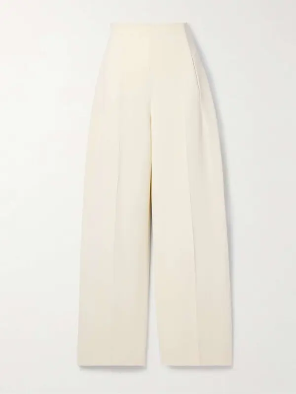 FFORME Peyton Crepe Wide-leg Pants - Cream
