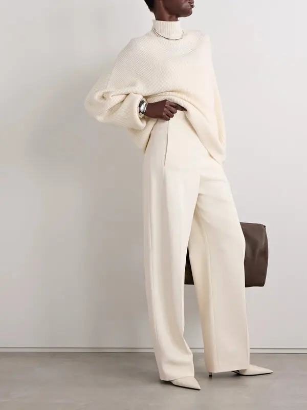 FFORME Peyton Crepe Wide-leg Pants