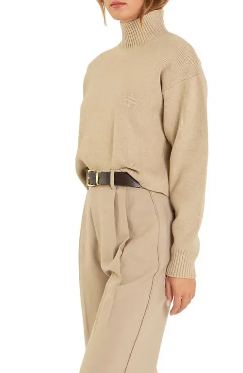 GREY LAB Turtleneck Crop Sweater