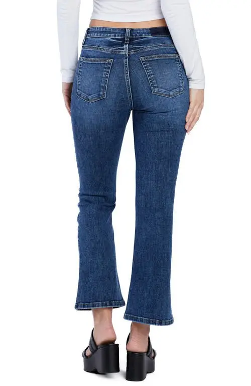 HINT OF BLU High-rise Ankle Flare Jeans - Main Character Blue
