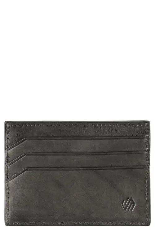 Johnston & Murphy Rhodes Weekend Leather Card Case - Black