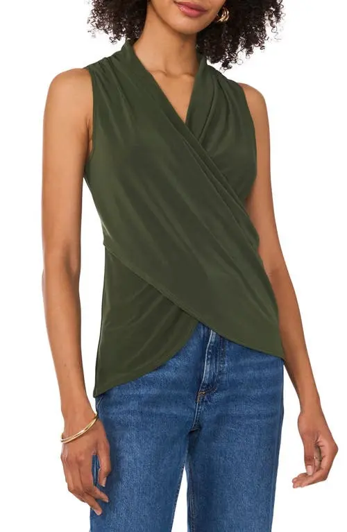 Vince Camuto Crossover Tank - Olympia Green