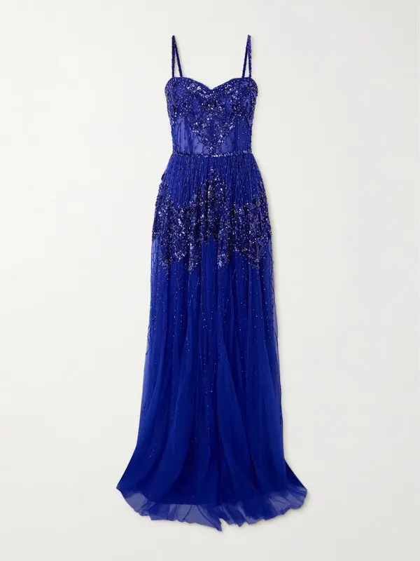 Zuhair Murad Embellished Tulle Gown