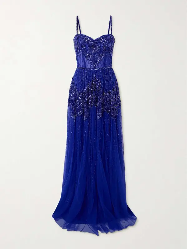 Zuhair Murad Embellished Tulle Gown