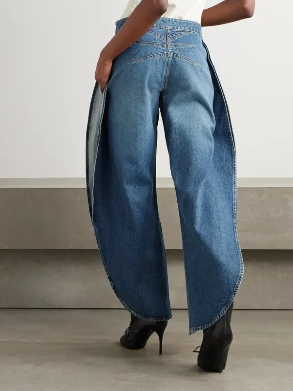 Alaïa High-rise Barrel-leg Jeans