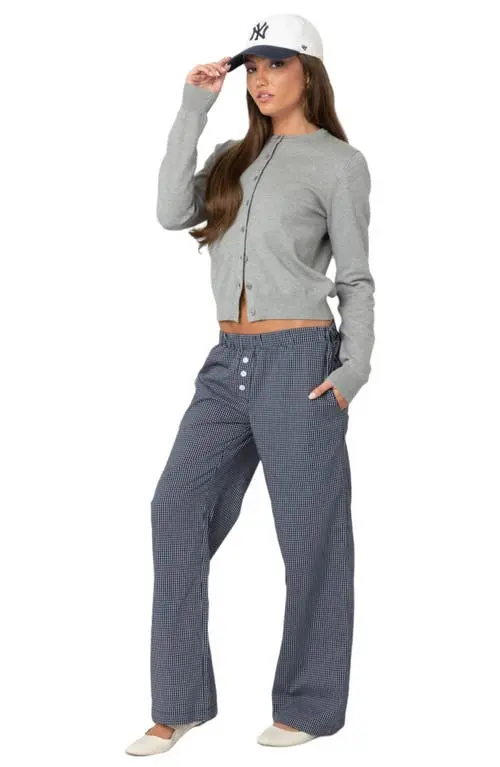 EDIKTED Ellery Check Pants