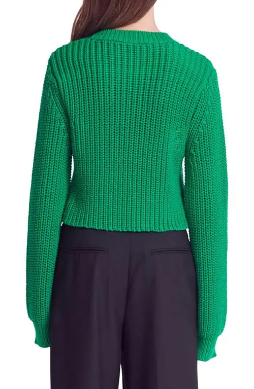 English Factory Crewneck Crop Sweater - Green