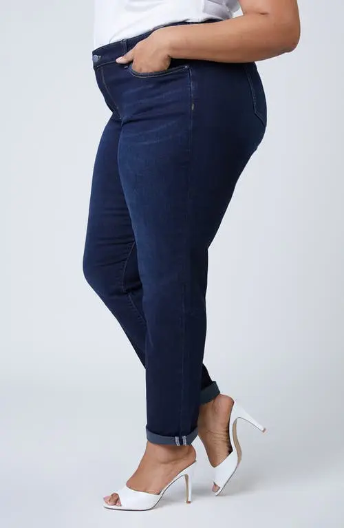 SLINK JEANS High Rise Straight Leg Boyfriend Jeans - Summer