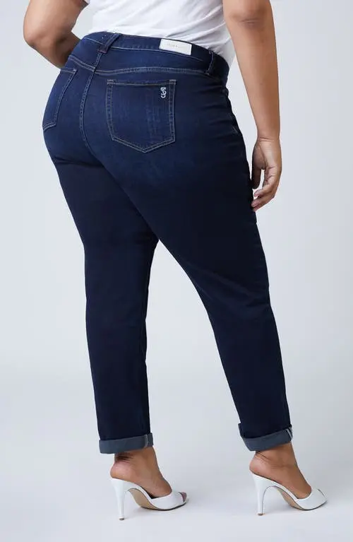 SLINK JEANS High Rise Straight Leg Boyfriend Jeans - Summer