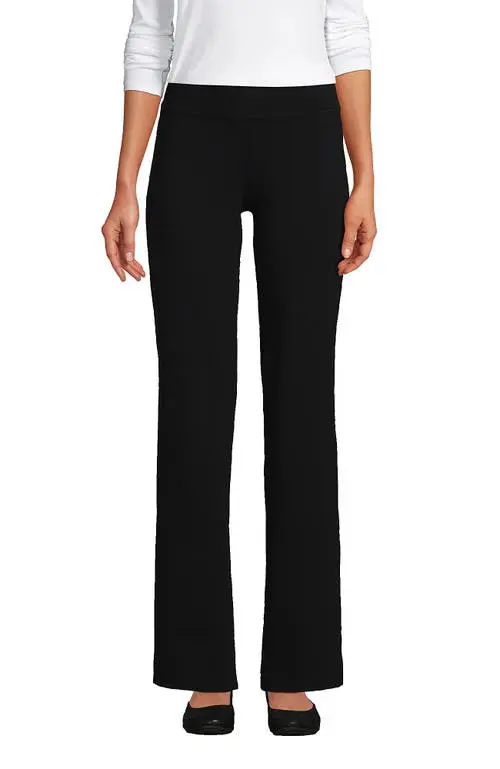 LANDS' END Starfish Mid Rise Straight Leg Pants - Black