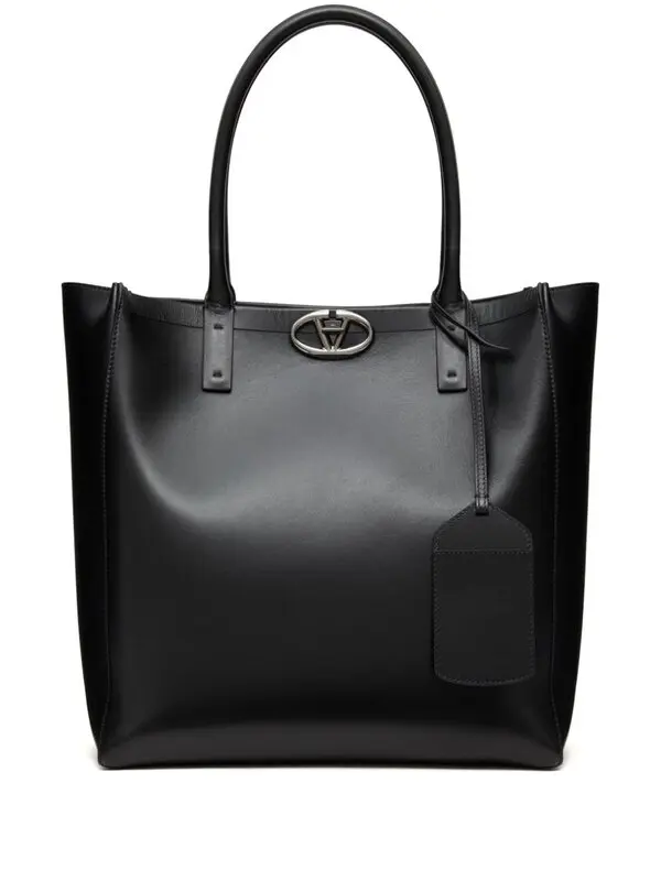 Valentino Garavani Vlogo Locker Medium Tote Bag - Black