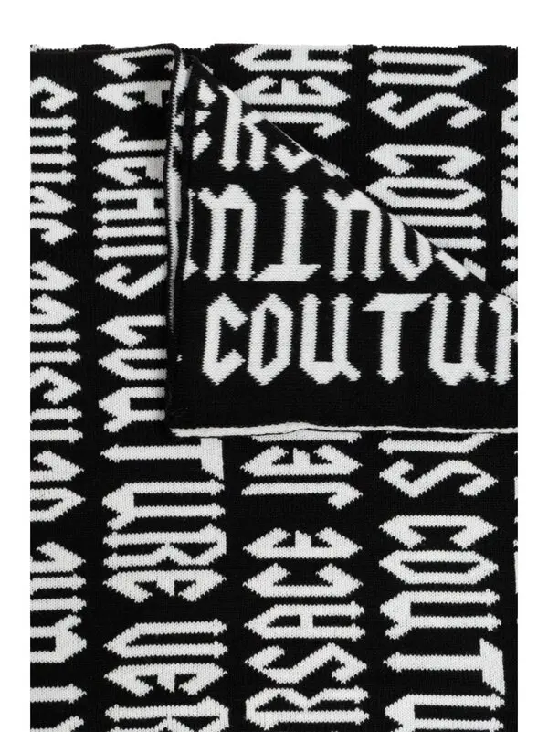 Versace Intarsia Knit-logo Scarf
