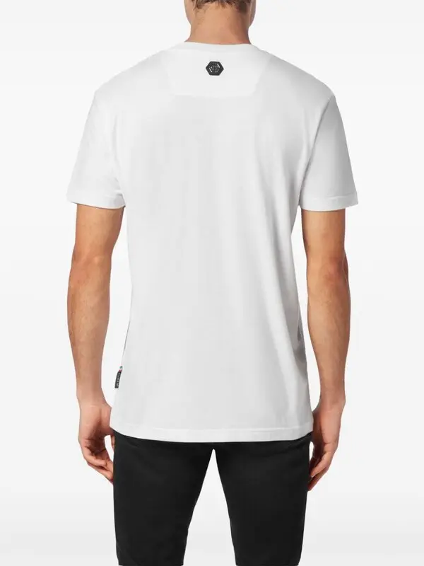 Philipp Plein Skull-print Round-neck T-shirt - White