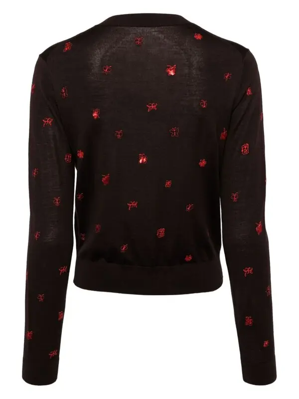 JNBY Sequined Butterfly-embroidered Cardigan