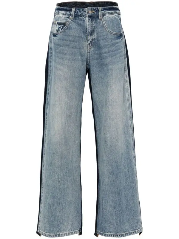 JNBY Color-block Straight Leg Jeans